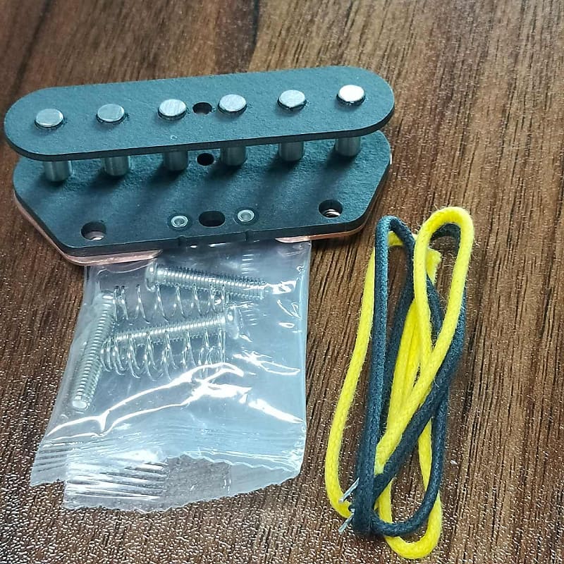 Alnico 5 Guitar Tele Style Bridge. Pickup DIY Assembly Kit | Reverb