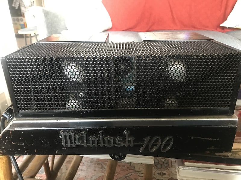 McIntosh MC-100 1969-70 - Black and chrome | Reverb