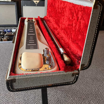 1950's Fender Forest White Model 6-String Lap Steel Guitar | Reverb