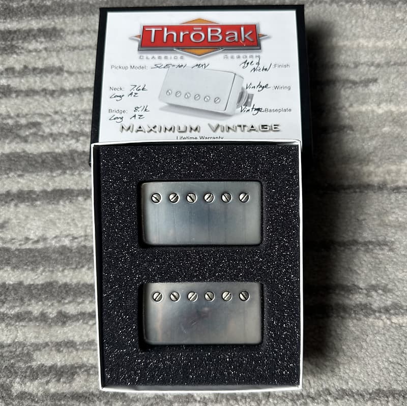 ThroBak SLE-101 MXV PAF Repro Set 2023 - Aged Nickel | Reverb