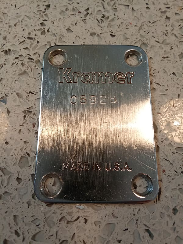 Kramer USA C serial neck plate | Reverb