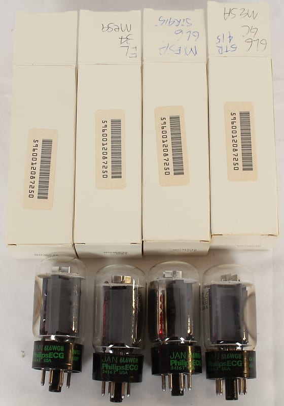 Philips Electron 6L6WGB Vacuum Tubes Quad | Reverb