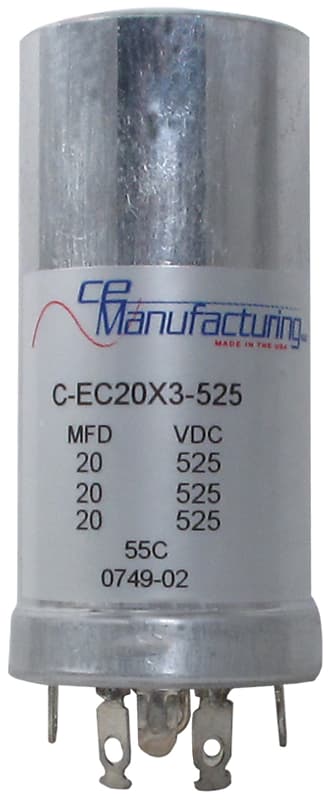 CE Manufacturing Multisection Can Capacitor, 20/20/20uf @ | Reverb