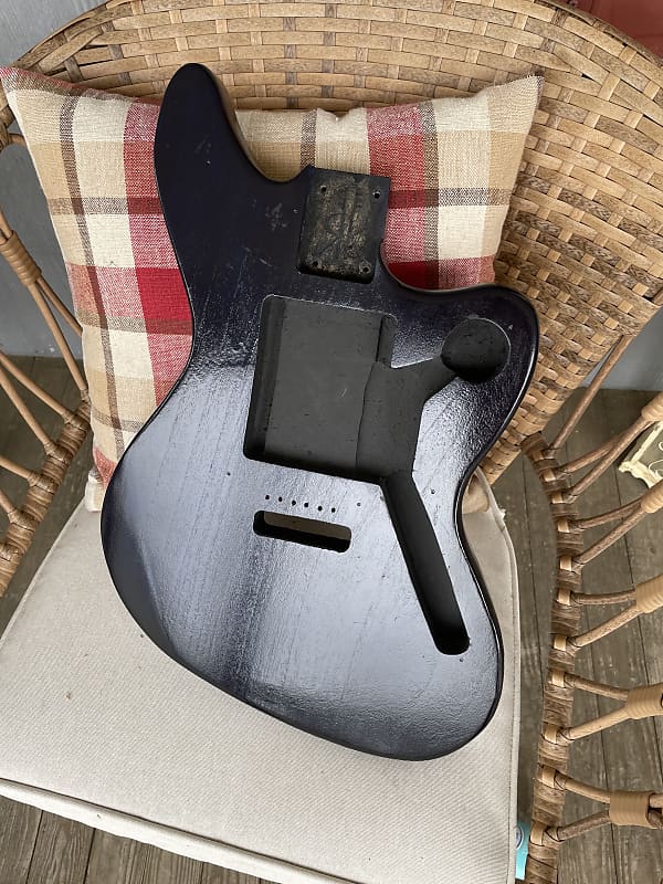 Unknown J-style Guitar Body - Dark Navy Gloss | Reverb