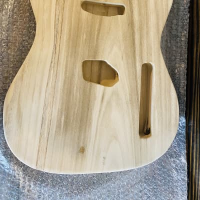 Fox Guitars Tele Style Guitar Body Alder Glossy Black | Reverb