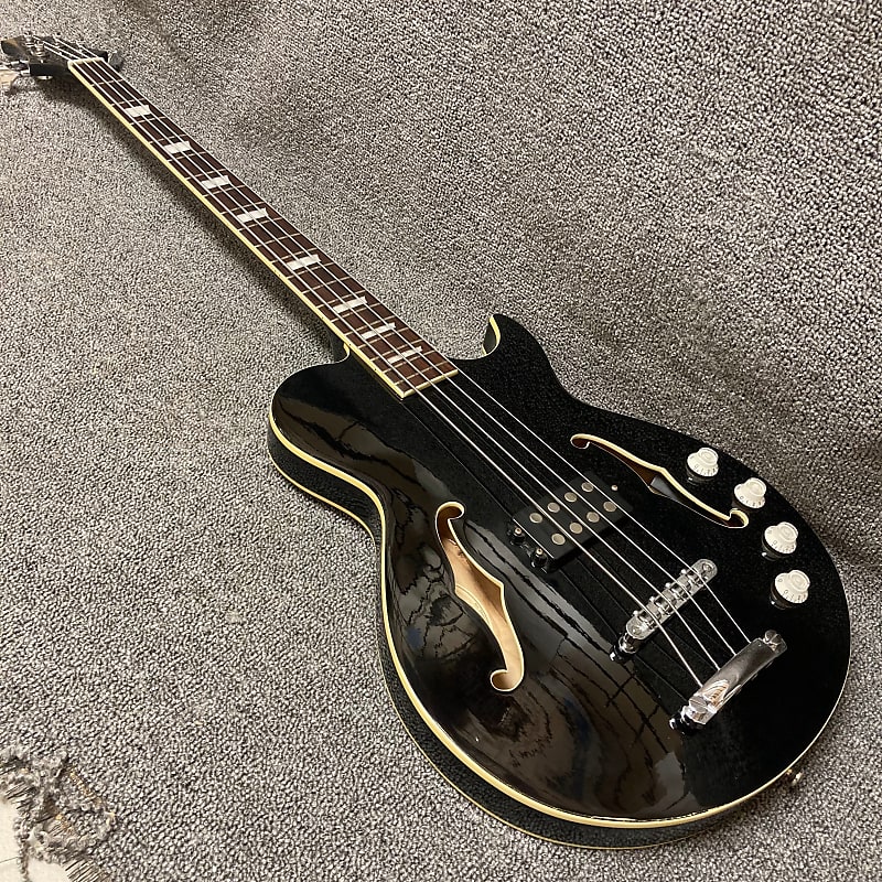 Samick Greg Bennett Semi-Hollow RLB-4 Bass Guitar w/ OHSC | Reverb