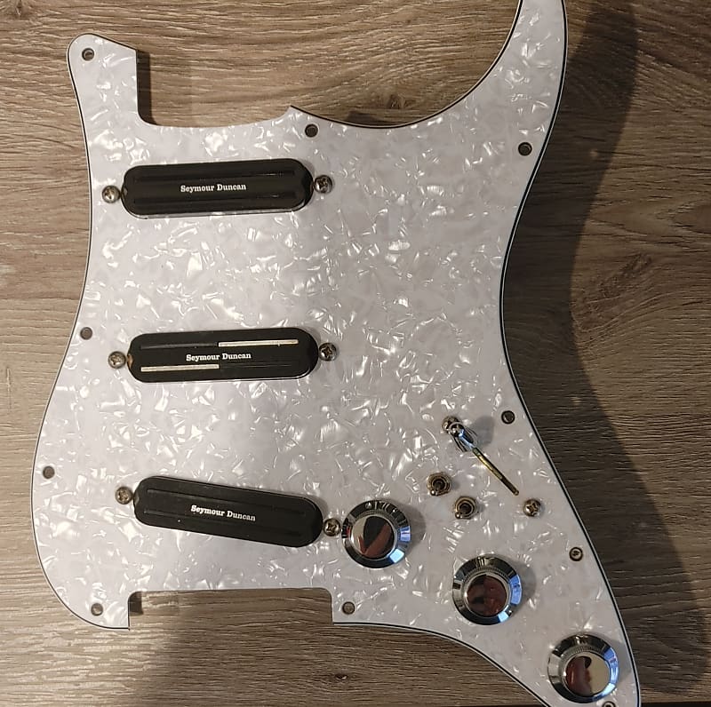 920D Custom Strat Pickguard w/ Seymour Duncan Rail Pickups | Reverb