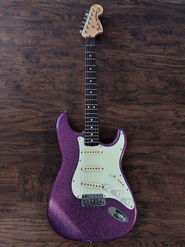 Malmsteen neck Scalloped Purple Sparkle Fender Stratocaster | Reverb