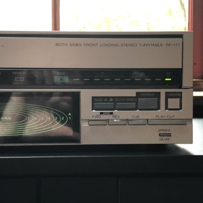 Sharp Optonica RP-117 Dual-Sided Linear Tracking Turntable | Reverb