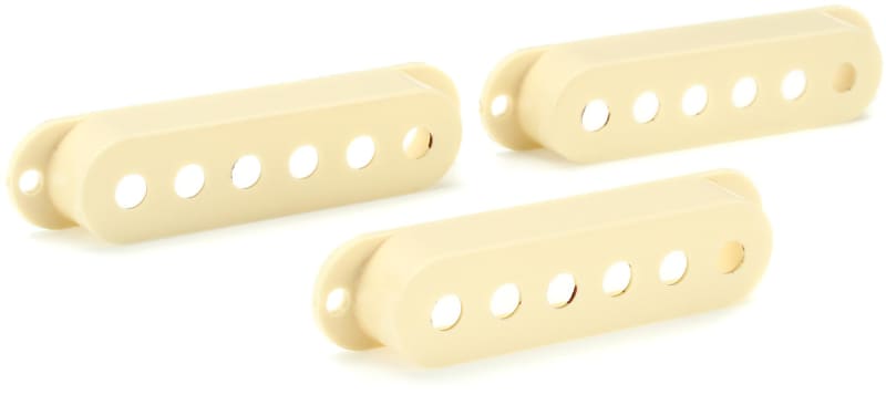 Fender Road Worn Stratocaster Pickup Covers - Aged White | Reverb