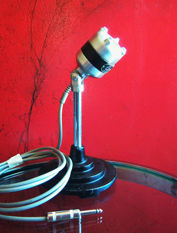 Vintage American D4T dynamic microphone harp mic Hi Z w | Reverb