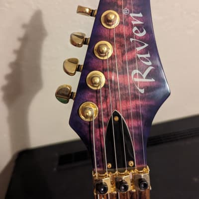 Raven Super strat 2000s - Purple quilted | Reverb