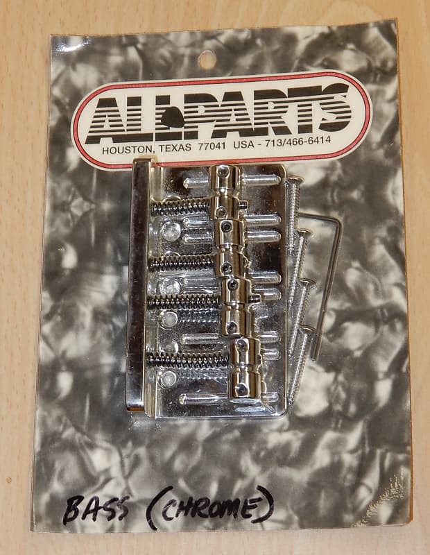 Allparts BB 3575-010 Chrome 4 String Bass Bridge String | Reverb