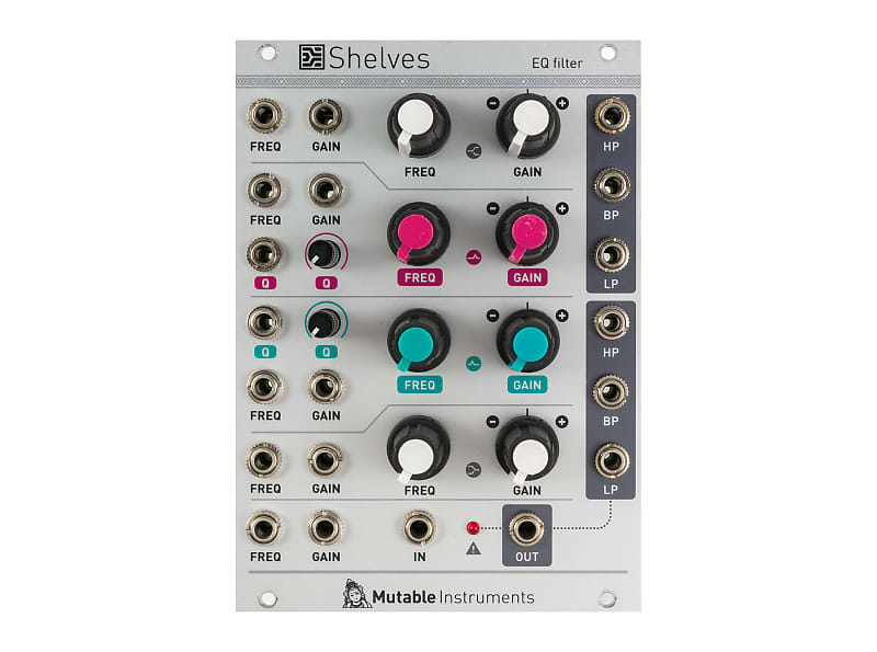 Mutable Instruments Shelves MKII 4 Band VC Parametric EQ | Reverb