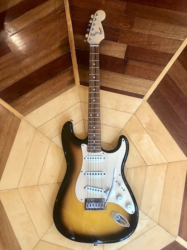 ORIGINAL SQUIER by FENDER STRAT BULLET ELECTRIC GUITAR- BURST | Reverb