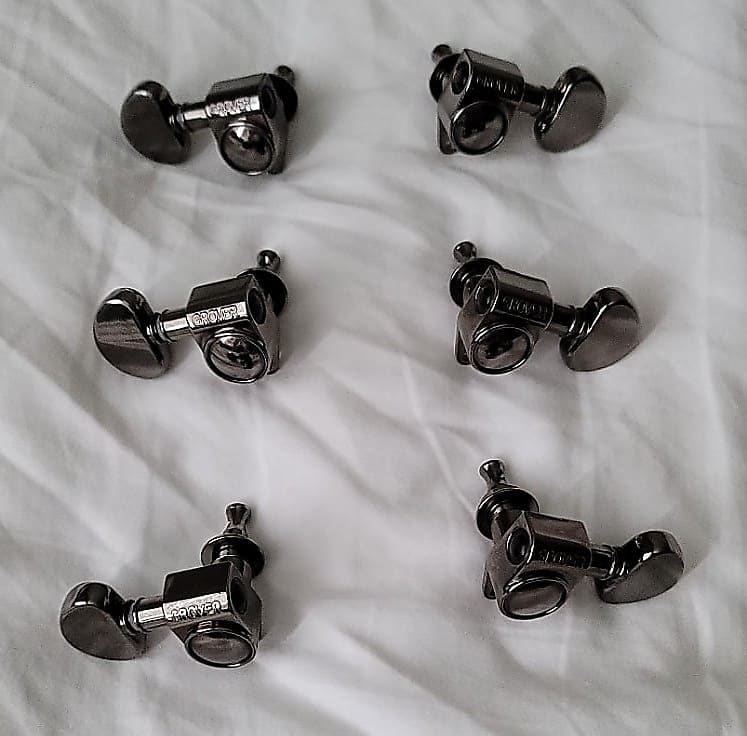 Grover 102BN Black Nickel 3x3 Tuning Machines | Reverb