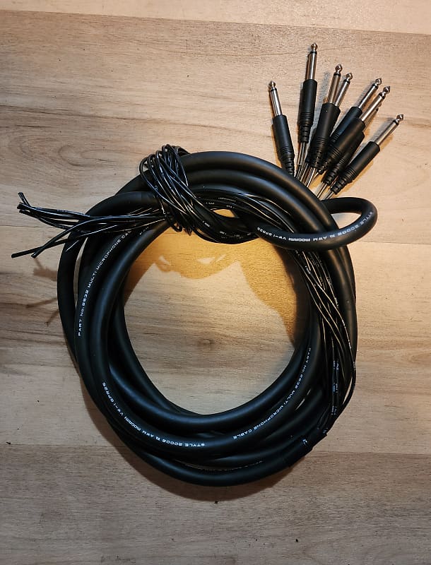 Mogami 8ch snake 18ft - TS 1/4" (m) to bare | Reverb