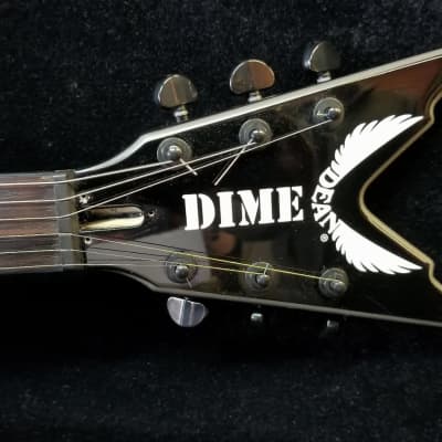 Dean DIME DIMEBAG Stealth Black/Silver Fixed bridge | Reverb
