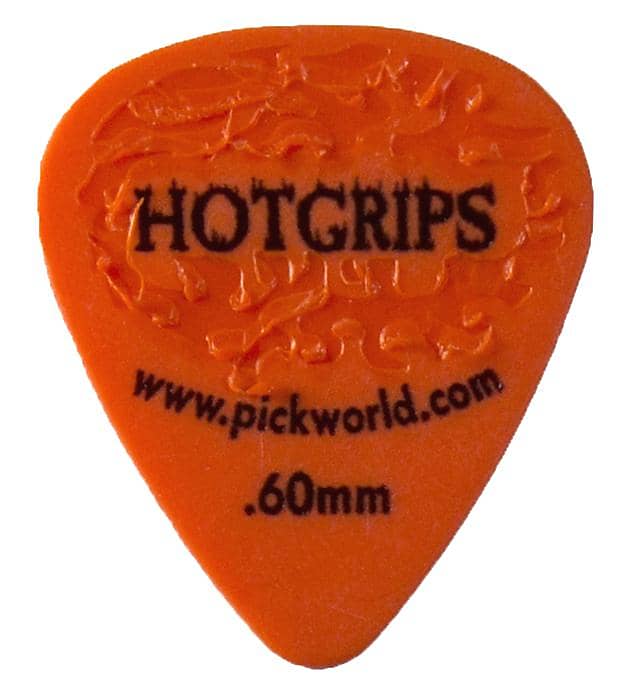 Hot Grip Guitar Pick - .60mm (orange) | Reverb