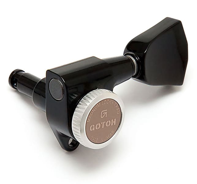 Locking Machine Heads Set 3+3 black Gotoh | Reverb