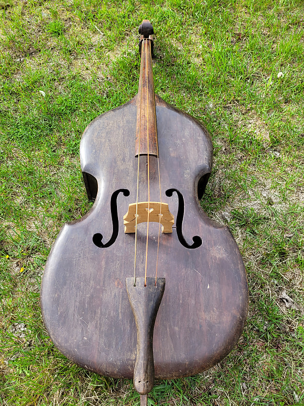 Unique Upright Bass - Rare, "Gypsy" style, gut 3-string bass | Reverb