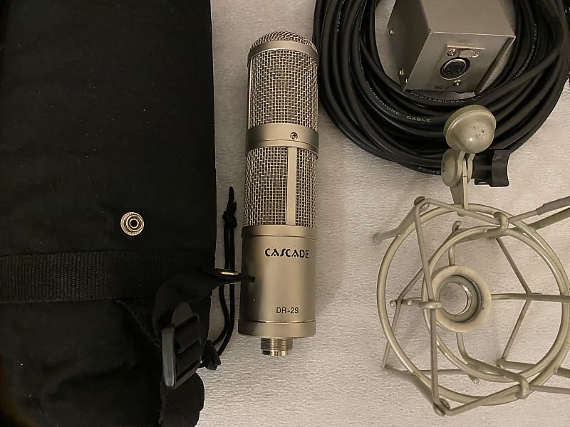 Cascade DR-2S rare Stereo Ribbon Microphone with Shockmount | Reverb
