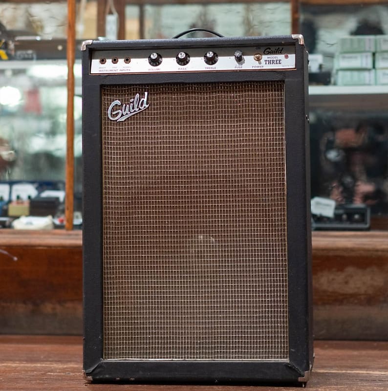 1970's Guild Model Three Bass Amplifier | Reverb