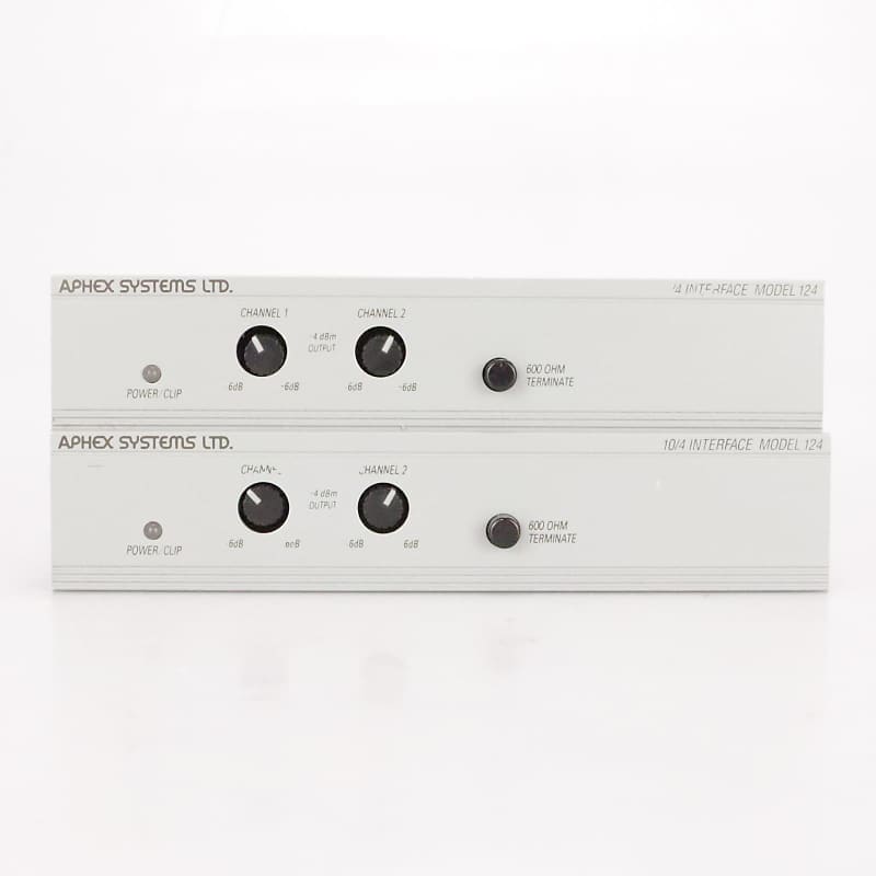 2 Aphex 124 10/4 Balanced Line Level Driver -10db to +4db | Reverb
