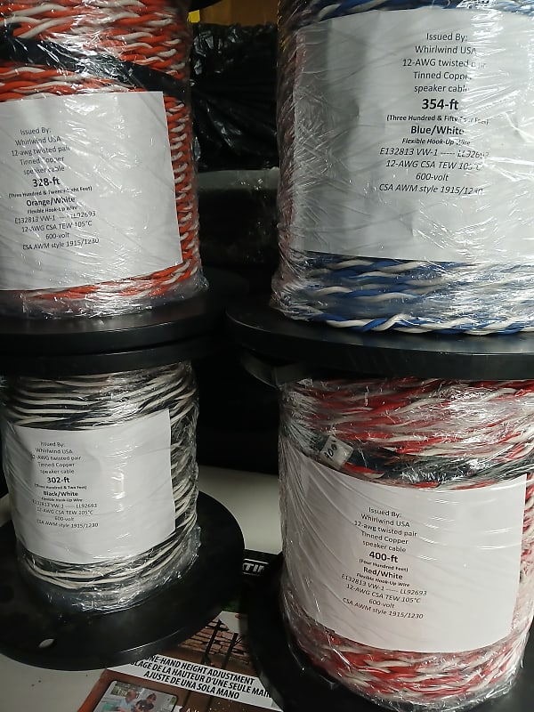 Whirlwind USA 12-AWG twisted pair Tinned Copper Hook-Up wire | Reverb