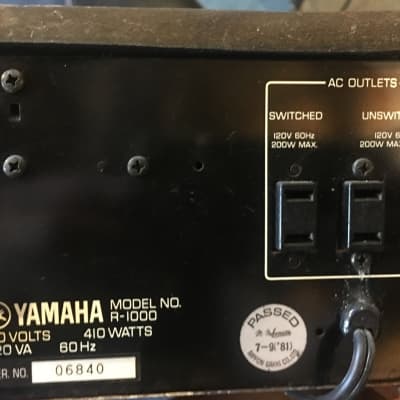 Yamaha R1000 100 WPC Receiver 1981 | Reverb