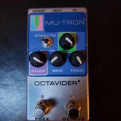 Mu-Tron Octave Divider Vintage Silver Pedal w/ Power Supply, | Reverb