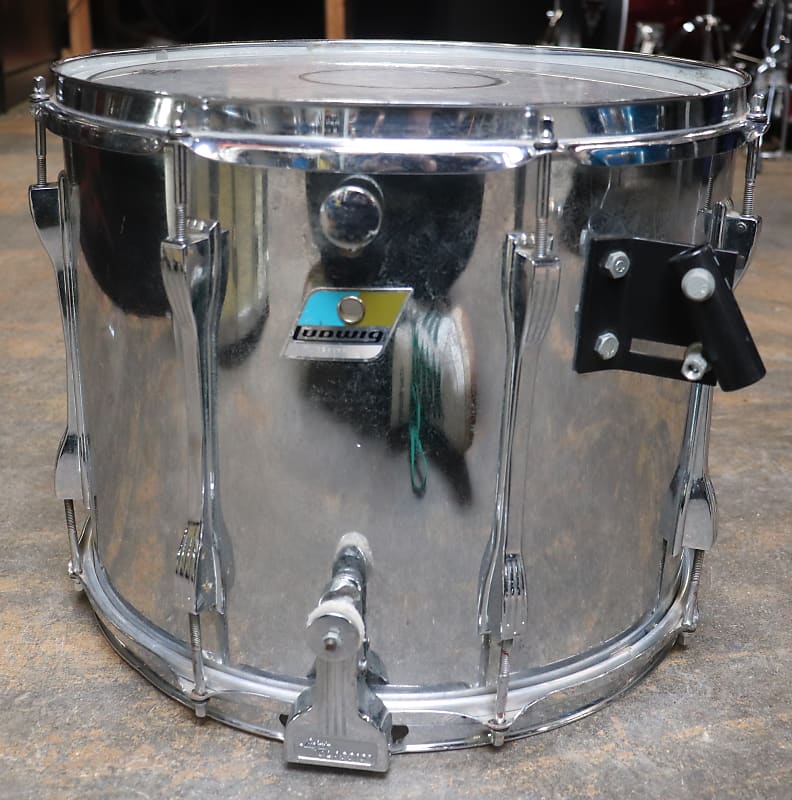 Ludwig 12x15 Stainless Steel Marching Snare Drum Vintage | Reverb