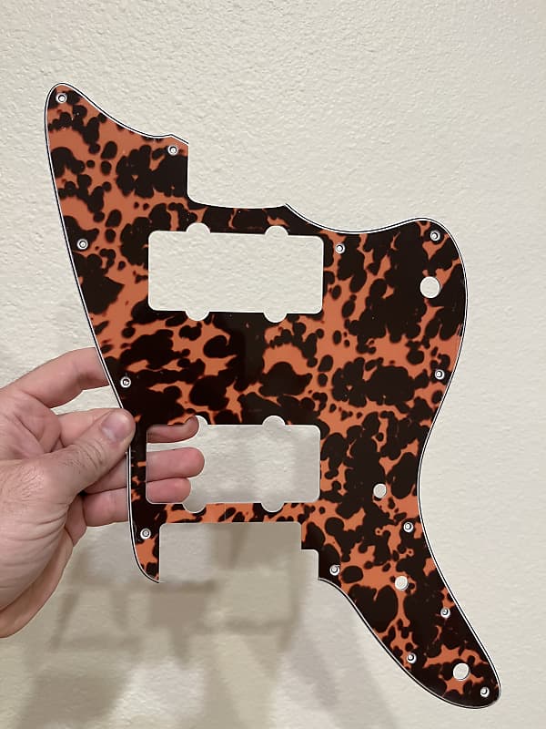 Squier Affinity Jazzmaster pickguard - Leopard Tortoise shell | Reverb