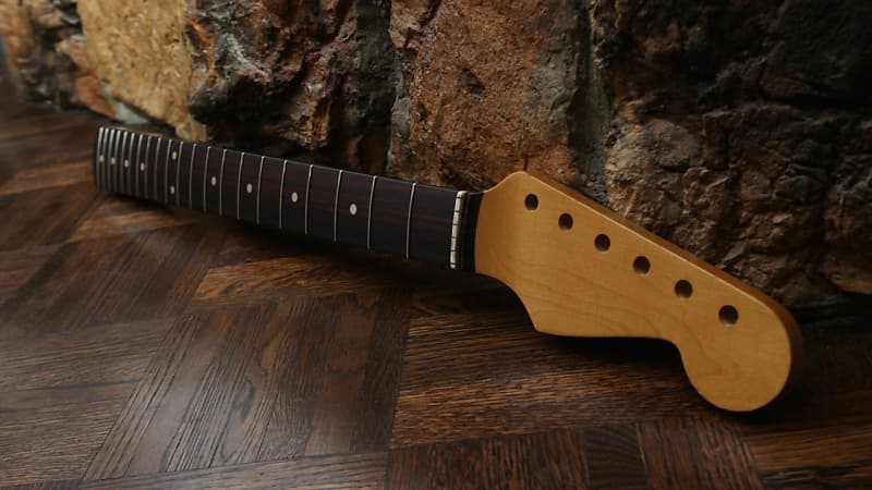 Aged Allparts '62 Strat Neck Nitro Relic Rolled Fingerboard | Reverb