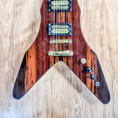 Schecter Custom Flying V Electric Guitar Purple Flamed NICE | Reverb