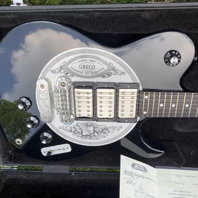 Zemaitis Greco Disc Front GZ-3200DF Ronnie Wood 2006 - Black | Reverb