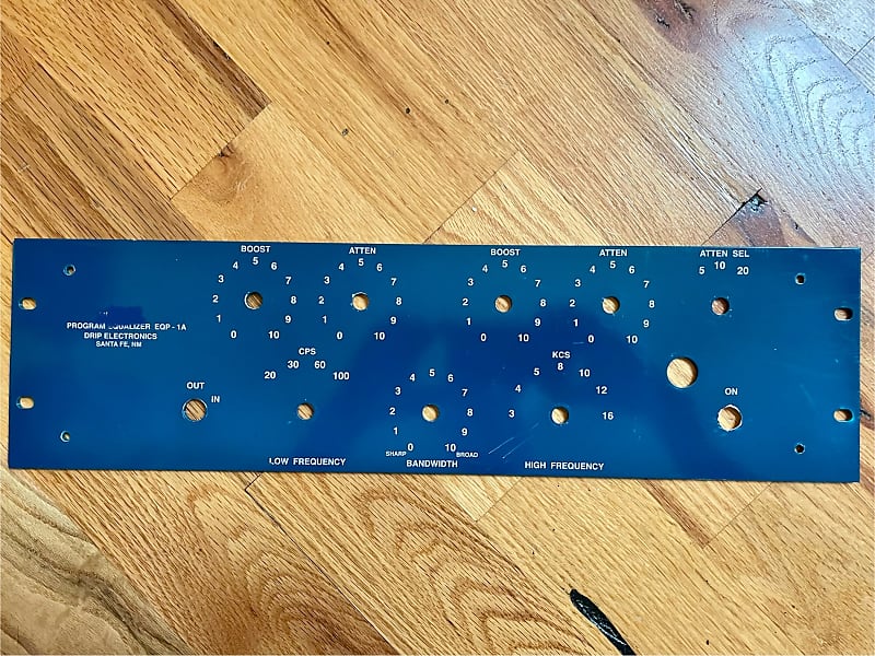 Drip Program equalizer DIY Faceplate 2015 - Tealish Blue | Reverb