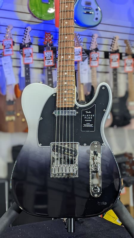 Fender Player Plus Telecaster - Silver Smoke with Pau Ferro | Reverb