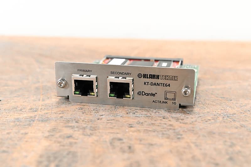 Klark Teknik KT-DANTE64 Audinate Dante Network Module CG01GPS | Reverb