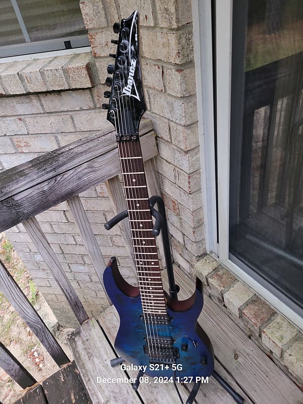 Ibanez RG Standard RG7421PB-SBF 7-String 2018 - Sapphire Blue | Reverb