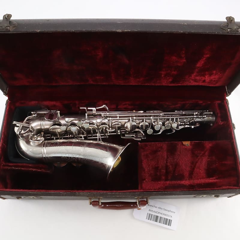 Buescher 'Big B' Aristocrat Alto Saxophone SN 301827 SILVER | Reverb