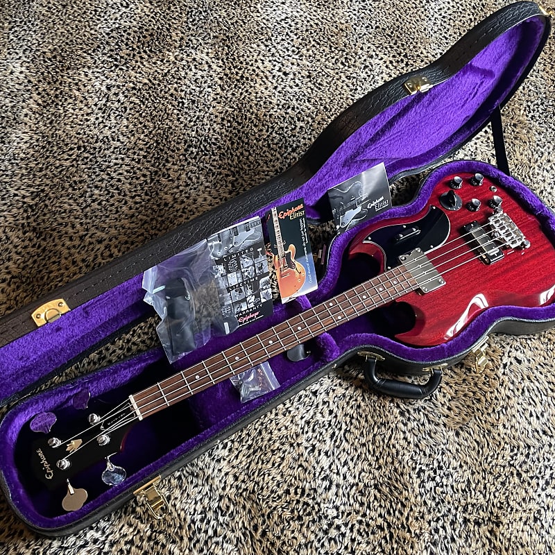 Epiphone EB3 Elitist - ‘61 SG Bass Early 2000’s - Cherry - | Reverb