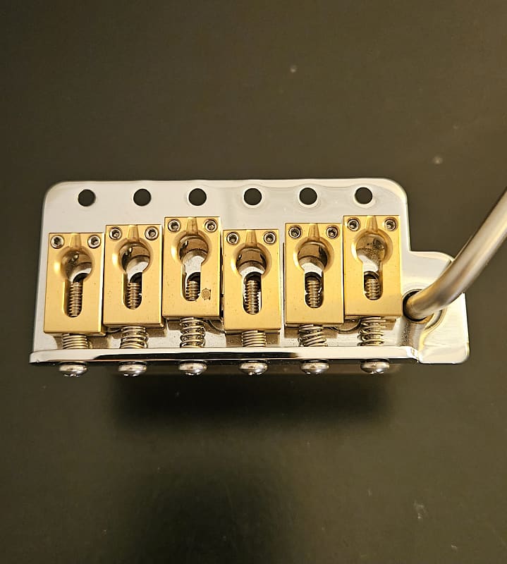 Handmade Strat Style Bridge - Brass | Reverb