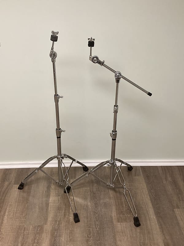 Pearl 800 Series Boom & Straight Cymbal Stand Set 1990s | Reverb