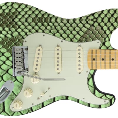 Sticka Steves Guitar Skin Axe Wrap Re-skin Green Water | Reverb Canada