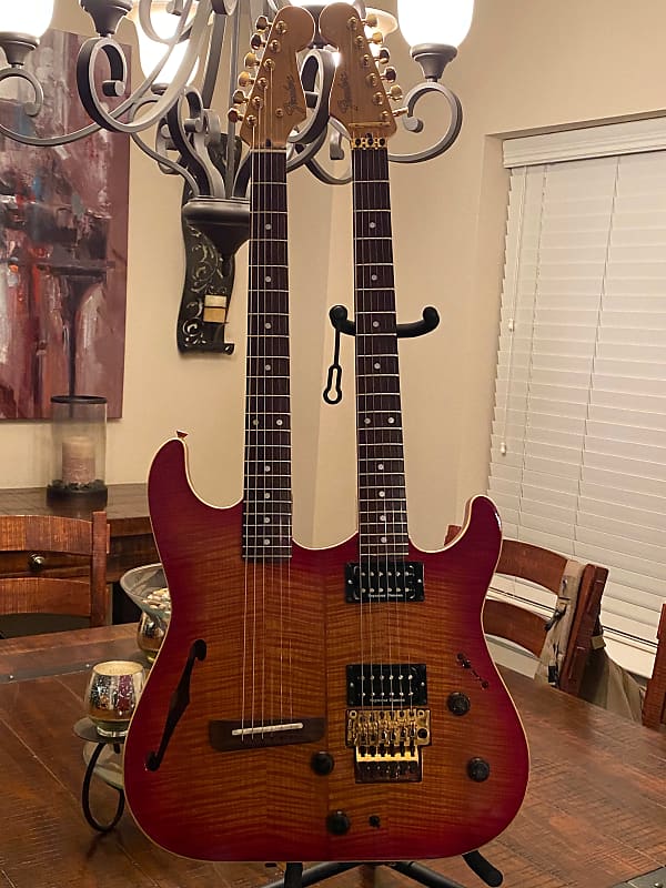 Fender Double Neck Stratocaster Custom Shop 1991 Burst | Reverb UK