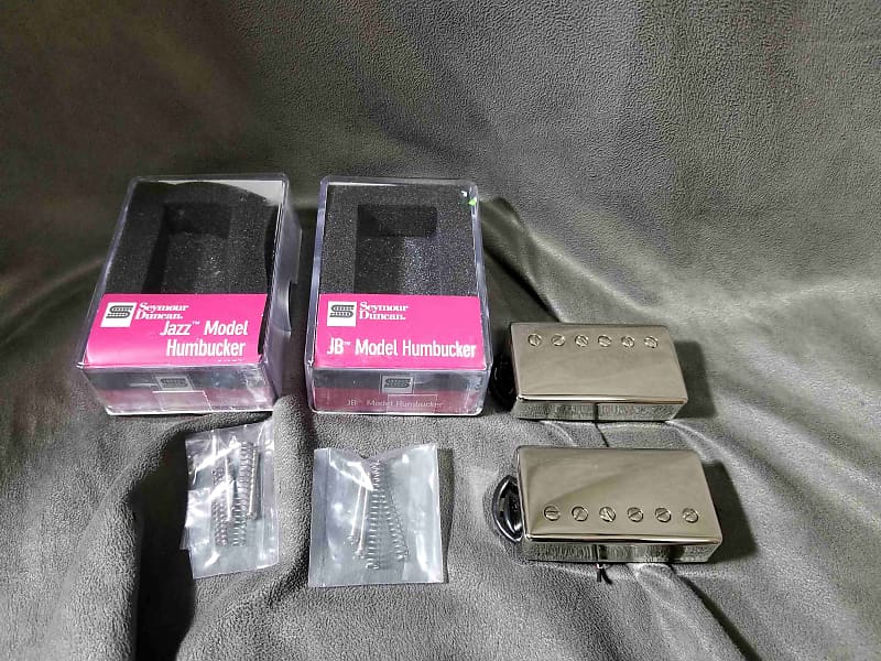 Set of Seymour Duncan SH4 JB and SH2 Jazz Nickel Cover | Reverb