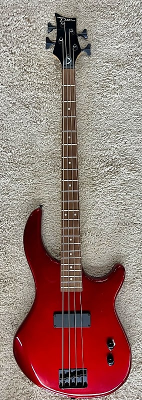 Dean E09M Edge Mahogany Electric Bass Guitar - Metallic Red - | Reverb