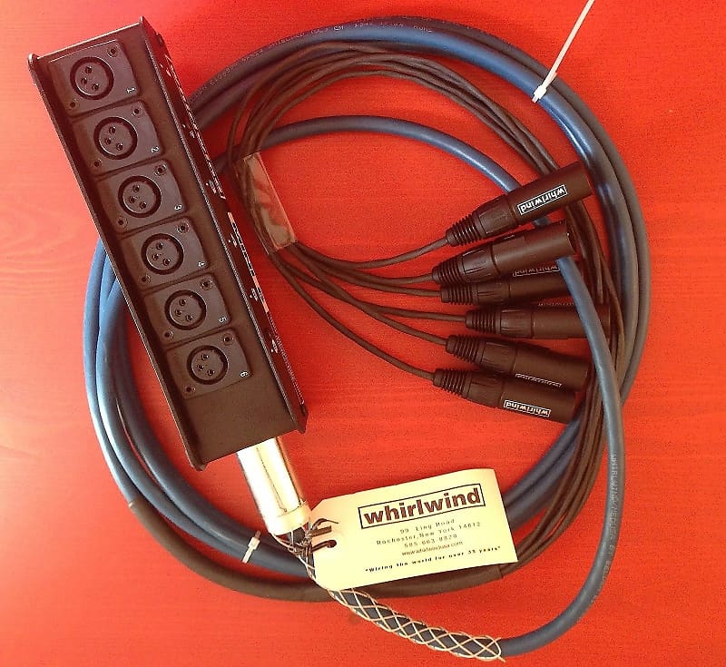 Whirlwind Medusa Mini Audio Snake: 6 Inputs, 0 Returns, 100ft | Reverb