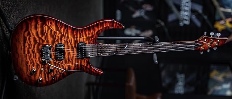 Kiesel Crescent 6 Orange Burst | Reverb